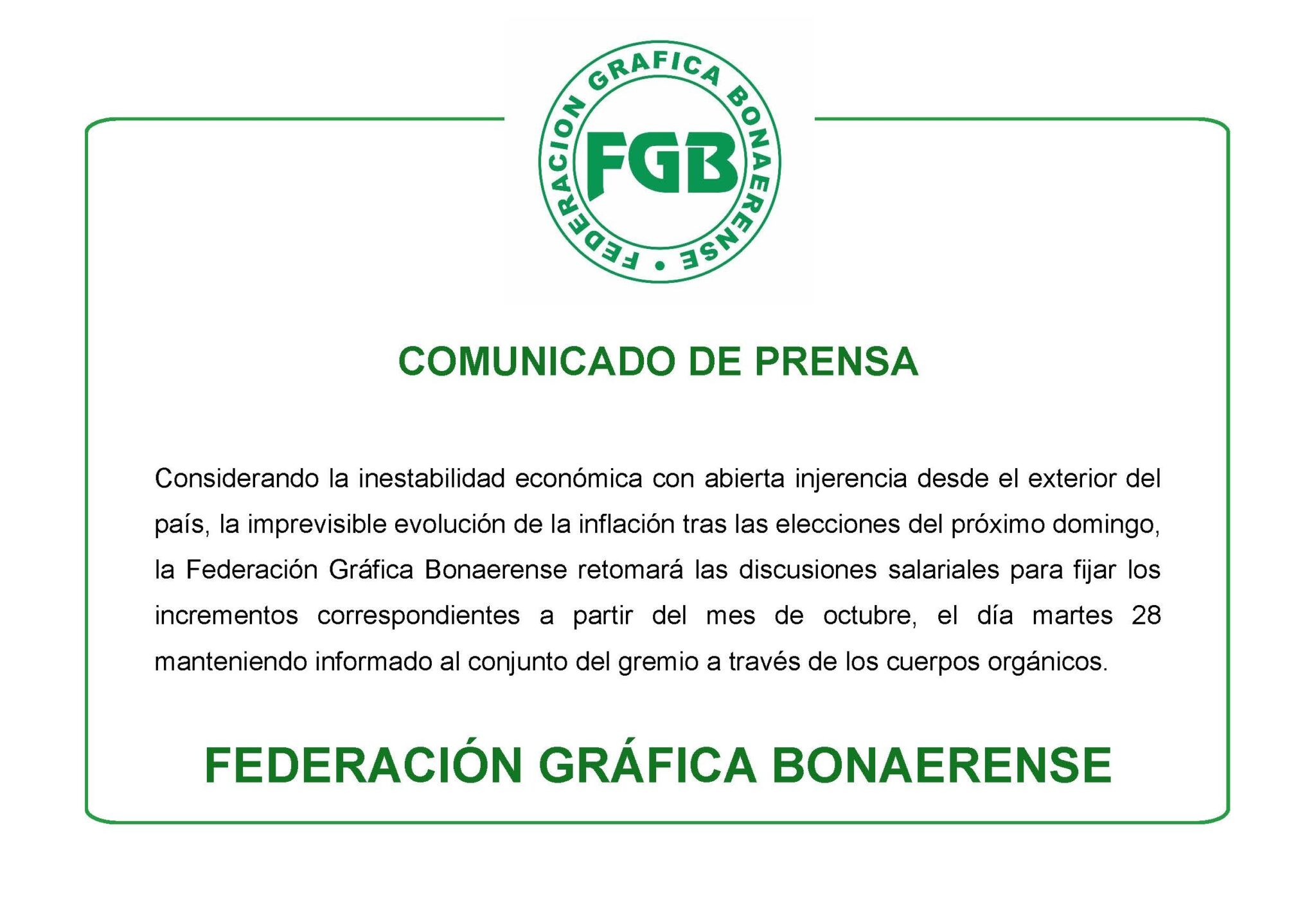 Discusión Paritaria Octubre 2025 - FGB